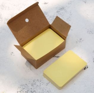 (100pcs) boxed Greeting cardboard message cardboard word card business ...