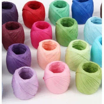 1 Roll 20 Meters Raffia Ribbon Paper Rope Palm Packaging Rope Decorati ...